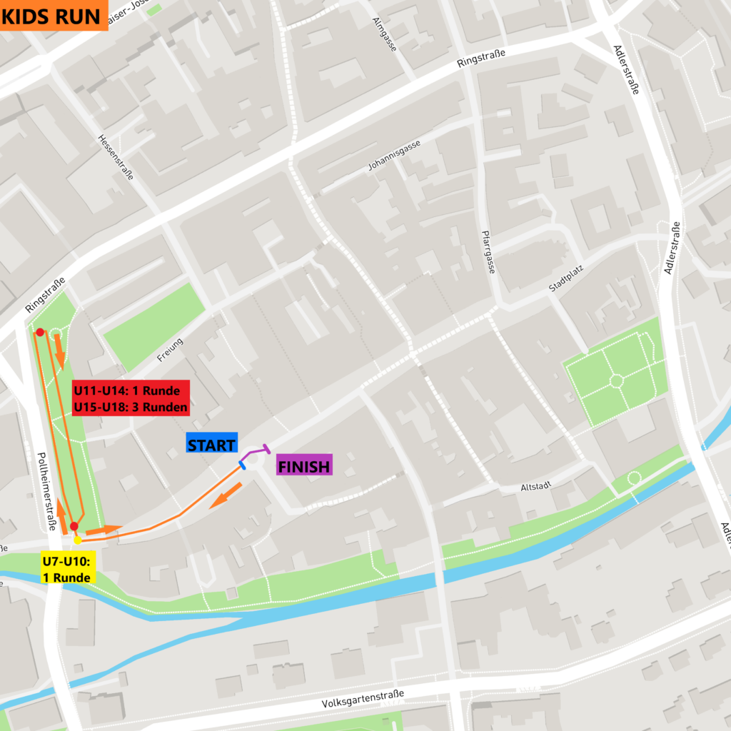 Strecken Kids Run | Starlim City Triathlon Austria Wels